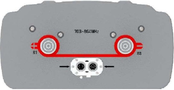 Multi Band 2-Port Antenna, Internal RET, 703~894MHz, 65° Horizontal Be ...