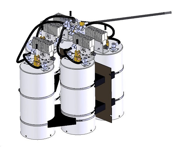 Cavity-Ferrite Transmitter Combiner, 5 Channels, 7" Cavities, 380-400 ...
