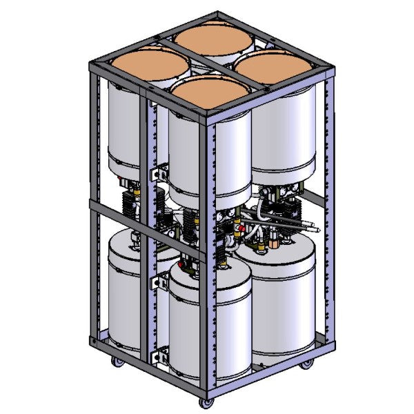 Combiner, 8 CH, 10" cavities, 1/4 wave, High 'Q', 406-512 MHz ...