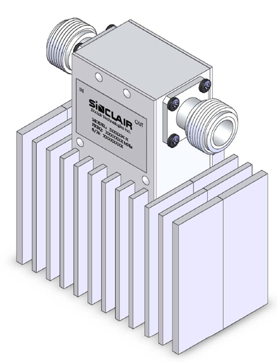 Wide band single stage isolator, 150W input power, 746-960 MHz ...
