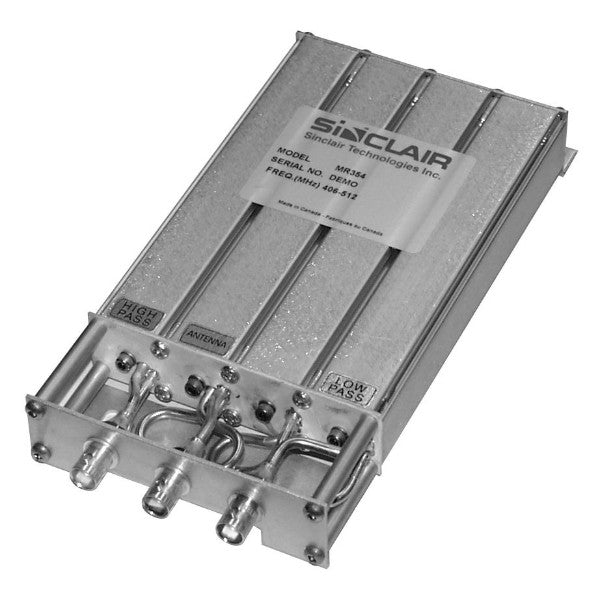 Duplexer, 4 cavity mobile, 5 to 10 MHz separation, 380-512 MHz – Sinclair Technologies