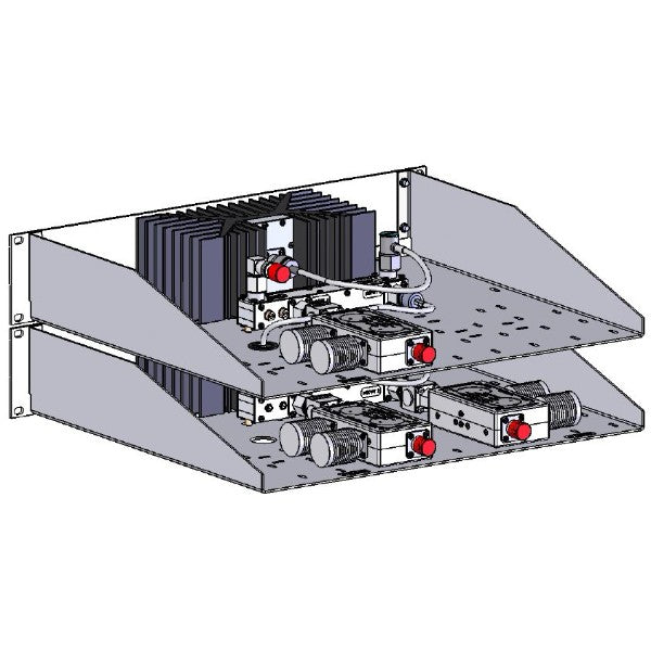 Combiner, hybrid-ferrite, 3 CH, dual stage isolator, 400-512 MHz ...