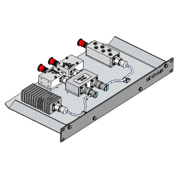 Combiner, hybrid-ferrite, compact, 2 CH, single stage isolator, 350-51 ...